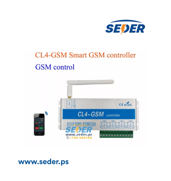 GSM UNIT UNIVERSAL WITH 4 OUTPUTS AND CELLULAR REMOTE CONTROL CL4 ...